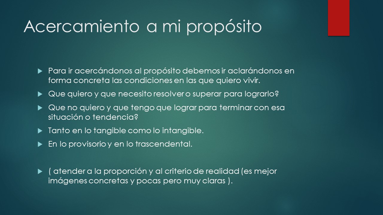 El Propósito :: Escuela Interior